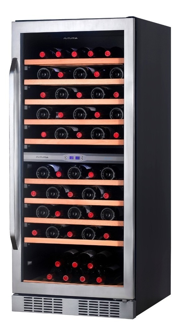 Enfriadora De Vino Futura 110 Botellas Inox - Albion Haus