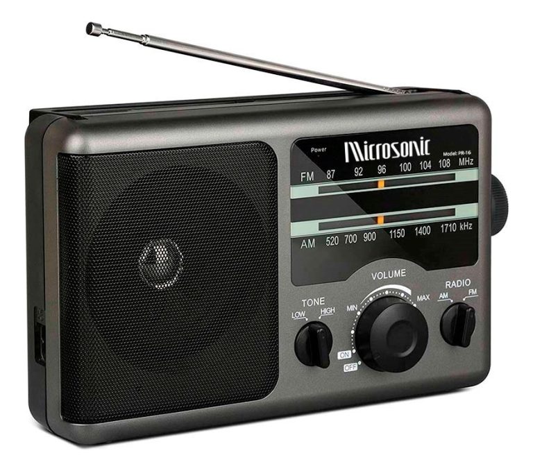 Radio De Mesa Microsonic Am- Fm Corriente Pilas Audio Rad16 - Albion Haus